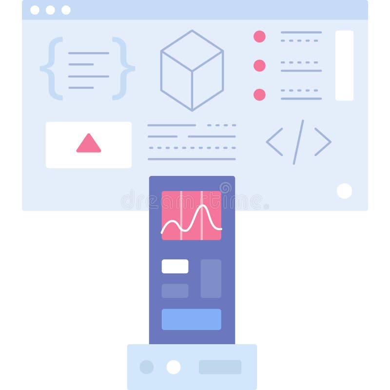 Programación De Codificación Vectorial De Iconos De Comparación De ...