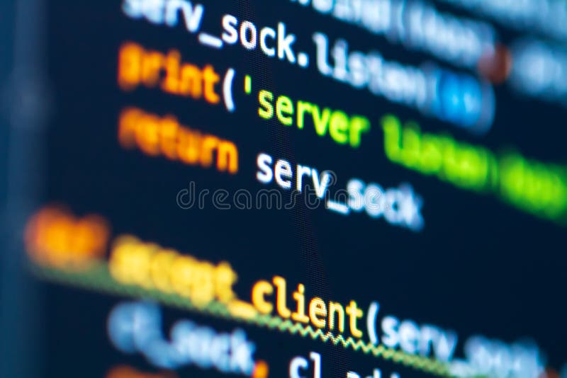 Programación De Código De Software En El Equipo De Visualización Herramienta De Trabajo Para ...