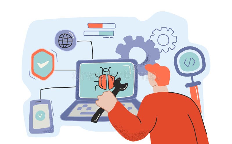 Concepto De Writes Code Workspace Del Programador De La Historieta ... Concepto De Writes Code Workspace Del Programador De La Historieta ...