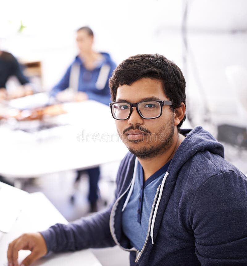 Programer, Spectacles and Portrait in Office for Information Technology ...