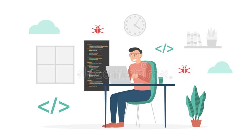 Software Engineering Concept with Modern Big Text or Word and People ...