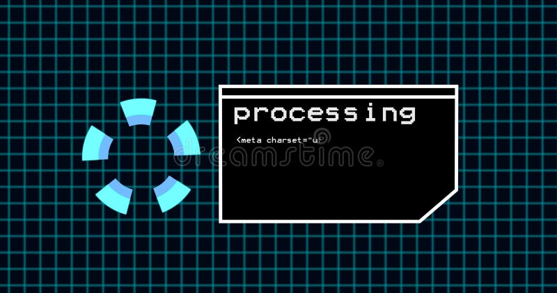 Programing Coding Concept Developer Script Connection Stock Vector