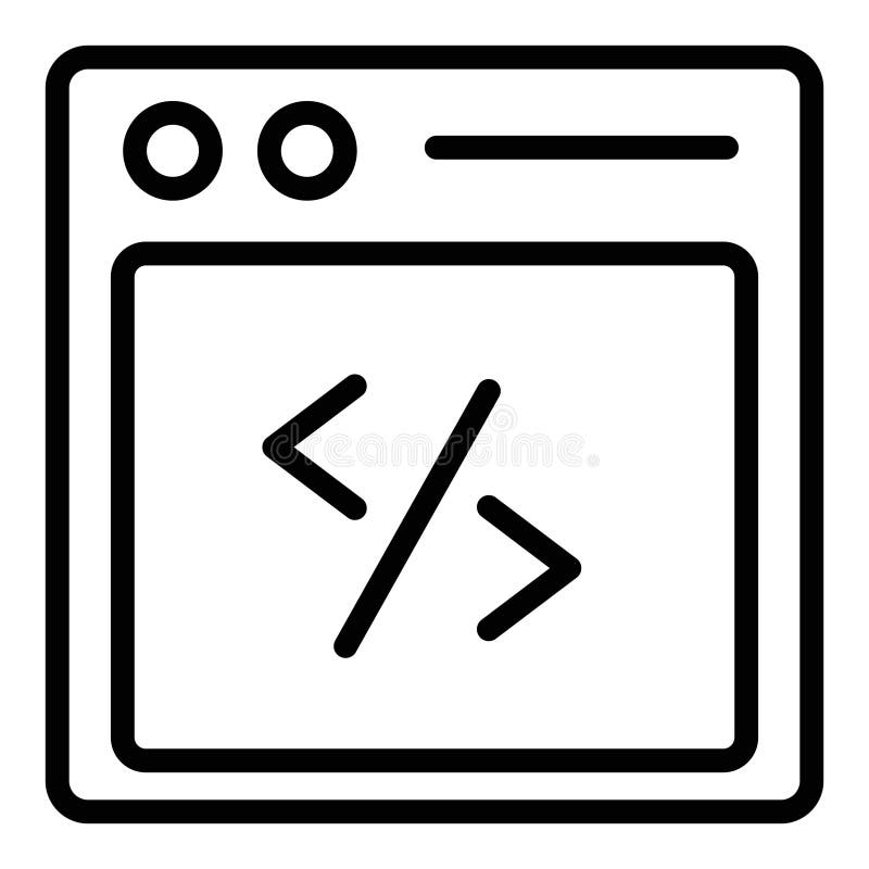 Programing Icon. User Interface Vector Illustration, As a Simple Vector ...