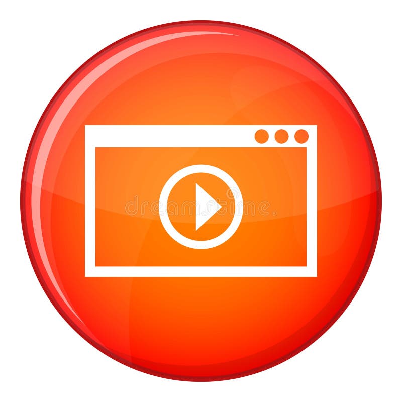 Programma Per La Video Icona Di Playback, Stile Piano Illustrazione ...