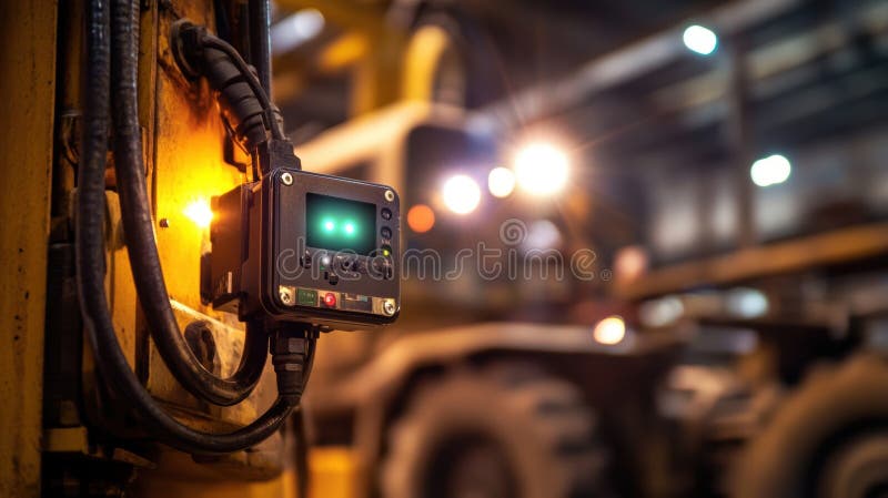 Programmable Logic Controller, Modern Control Panel Installed on Heavy ...