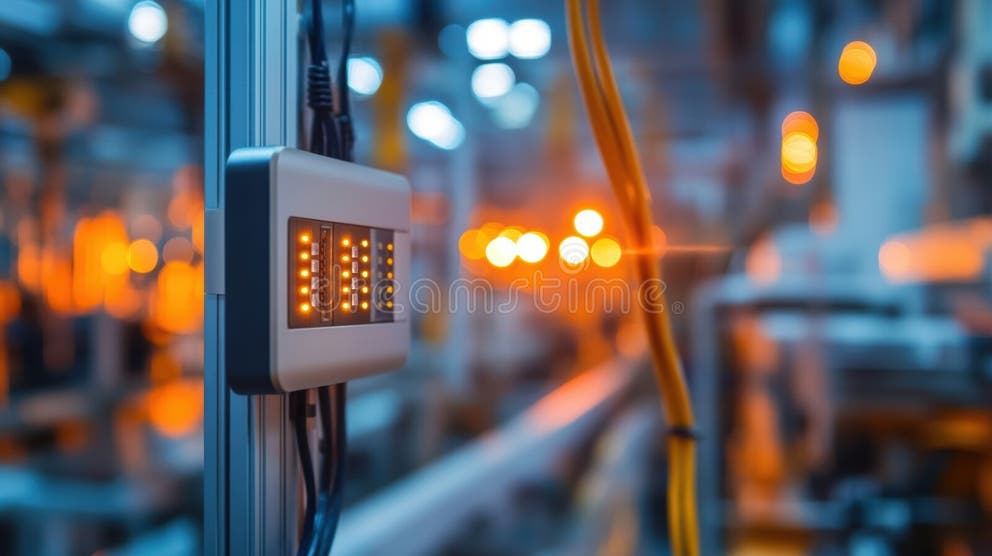 Programmable Logic Controller Monitoring Production Line in Factory ...