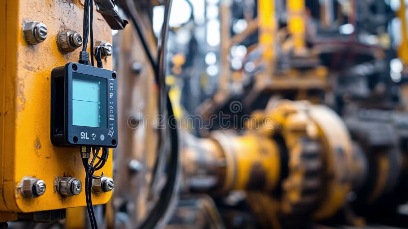 Programmable Logic Controller Showing Status of Industrial Equipment ...