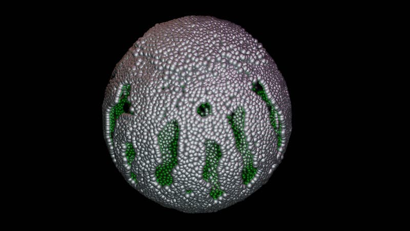 Programmable Matter Forming a Sphere. 3d Render Illustration View 6 ...