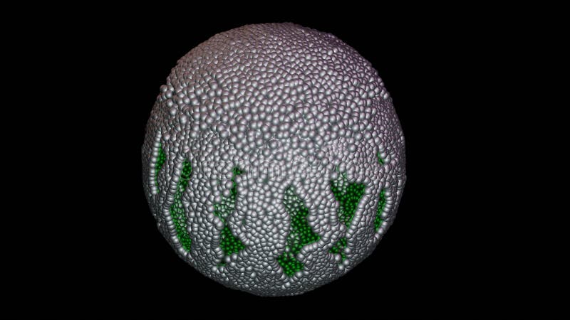 Programmable Matter Forming a Sphere. 3d Render Illustration View 8 ...