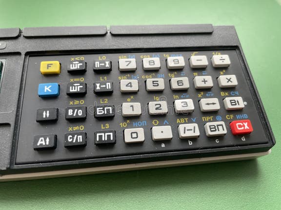 Programmable Micro Calculator for Engineering Tasks Stock Image - Image ...