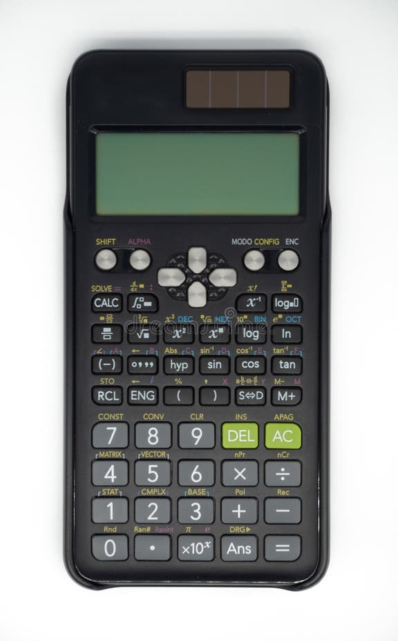 Programmable Scientific Calculator on White Background, Scientific ...