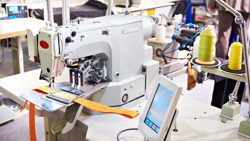 Programmable Stitch Sewing Machine Stock Image - Image of automation ...