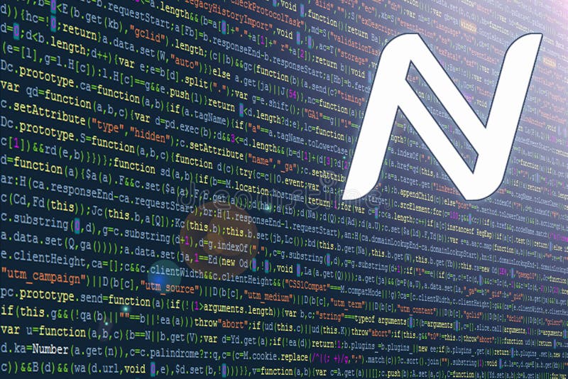 Van De Namecoin Abstracte Technologie Vector Als Achtergrond Binaire Code Fintech Blockchain ...