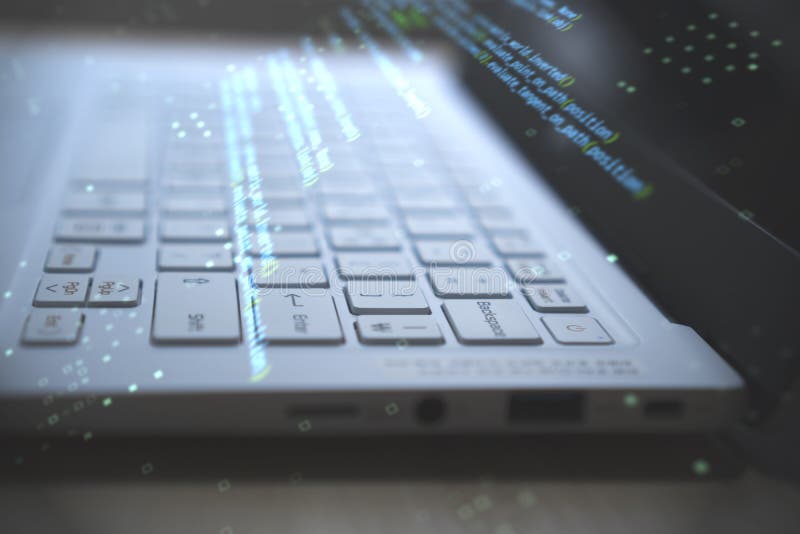 Programmazione Di Computer Su Programmi Di Codice Sorgente Di Notebook ...