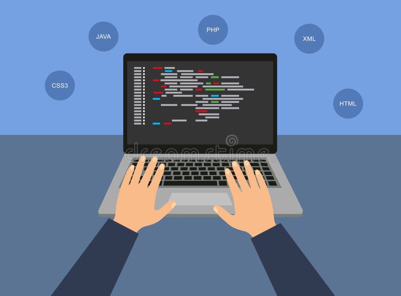 Programmazione E Codificare Programmatore Per Il Computer Portatile ...
