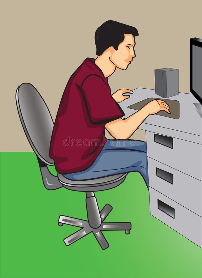 Programmer stock vector. Illustration of engineer, busy - 14786850