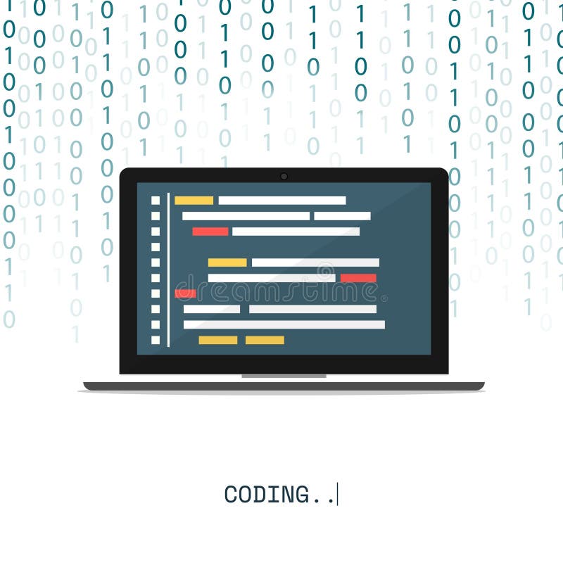 Programmer Coding Binary Computer Isometric Flat Vector Stock Vector ... Programmer Coding Binary Computer Isometric Flat Vector Stock Vector ...
