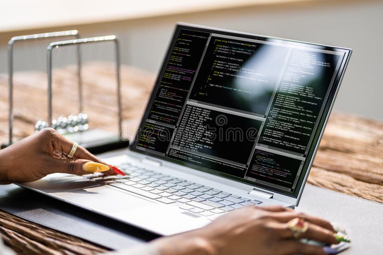 Programmer Coding Classes. Web Developer Coder Stock Image - Image of ...