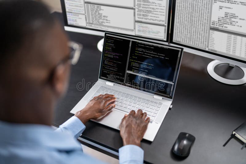 Programmer Coding Classes Web Developer Coder Stock Image Image Of Laptop Spectacles 260606429