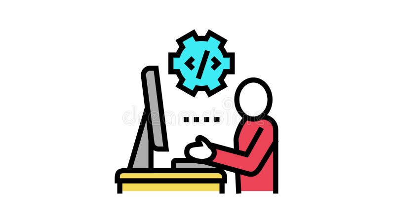 Programmer, Coding on Screen. Stock Video - Video of developer, command: 203806417