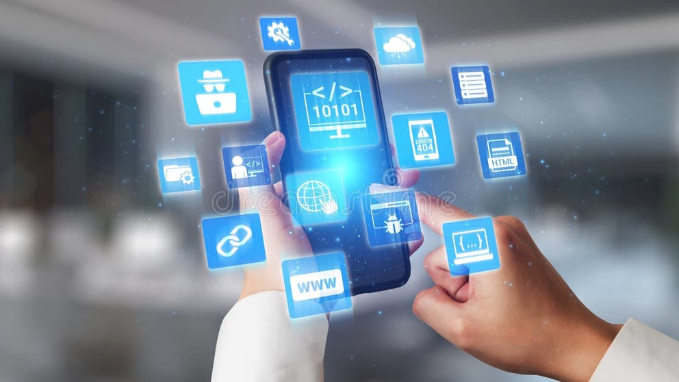 Programmer Coding with Digital Interface and Language Overlays Spire ...