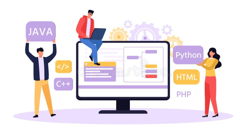 Python Developer Vector Stock Illustrations 515 Python Developer Vector Stock Illustrations