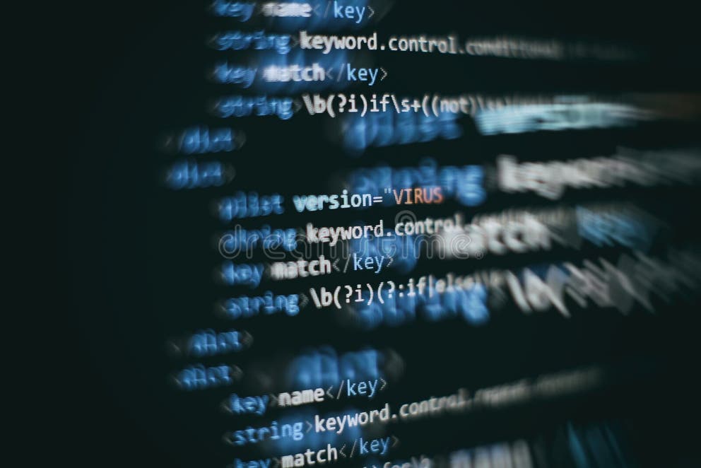 Programmer Developer Screen, Web App Coding. Script on Computer. Modern ...