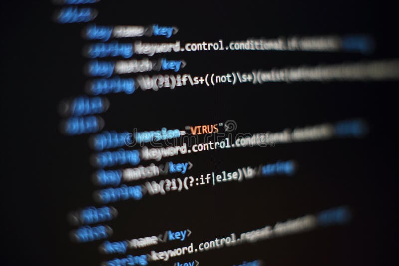 Programmer Developer Screen Web App Coding Script On Computer Modern Display Of Data Source