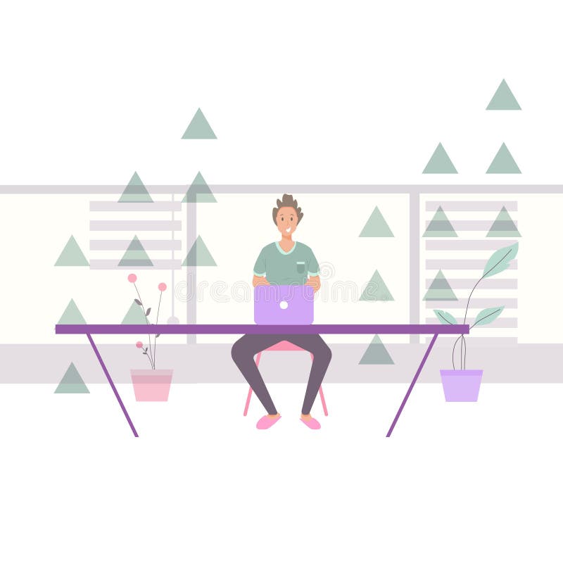 A Programmer Or Developer Sitting At A Desk Working On A Computer Or