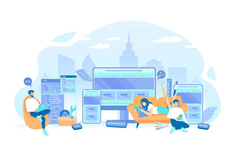 Frontend Development, Creating a Site Layout, Template. the Programmer ...