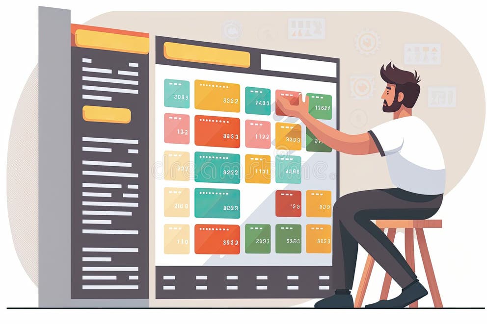 Programmer Develops Program Code, Illustration. Generative Ai Stock Illustration - Illustration ...