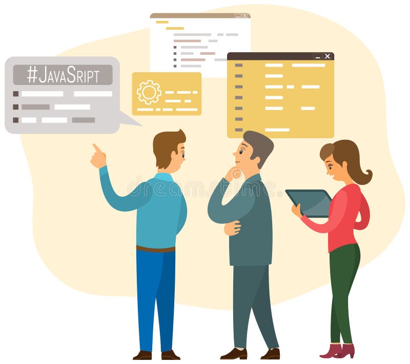 Programmer Engineering And Coding Set Of Programmers Working On Web Development On Computers 9503