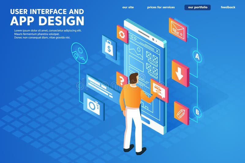 Programmer and Engineering Development Illustration. Stock Vector ...