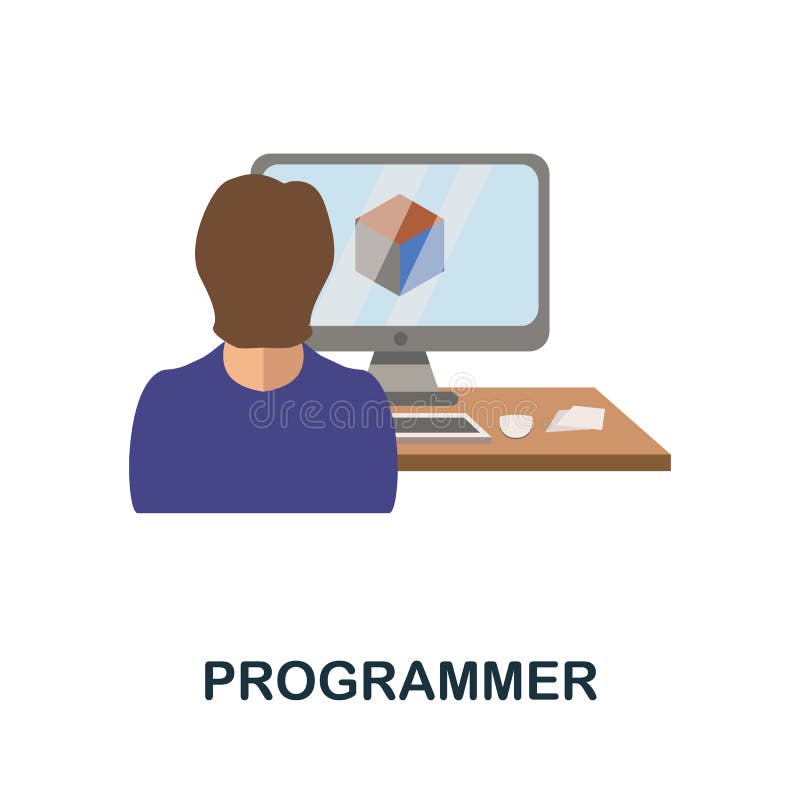 Programmer Flat Design Graphic Illustration. Computer Geek Programming ... Programmer Flat Design Graphic Illustration. Computer Geek Programming ...