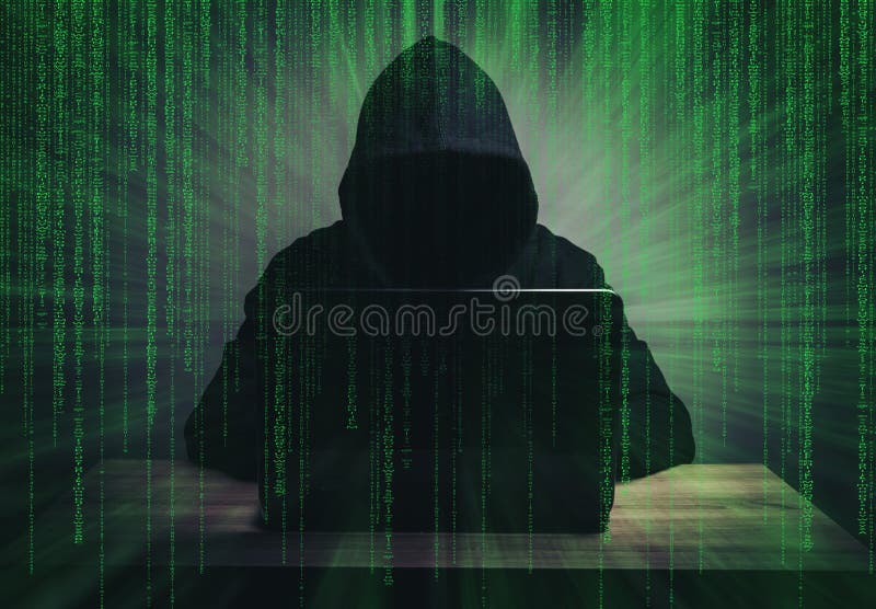 Programmer Hacker Working On Front Of His Laptop Writing Code I Stock Image Image Of Privacy 1521