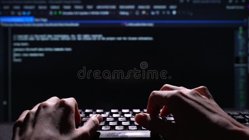 Programmer Hard Working Late Night on the Computer Stock Video - Video ...