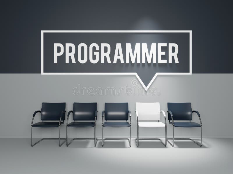 Programmer we are Hiring, Join Our Team - Waiting Interview Room Stock ...