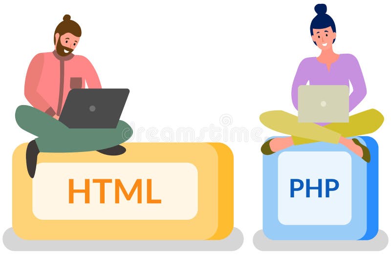 Woman Programmer Working Withl Aptop To Create Websites, Programming or ...