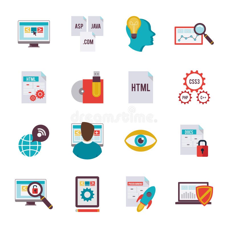 Programmer Icon Flat Vector Design Illustration Stock Vector ... Programmer Icon Flat Vector Design Illustration Stock Vector ...