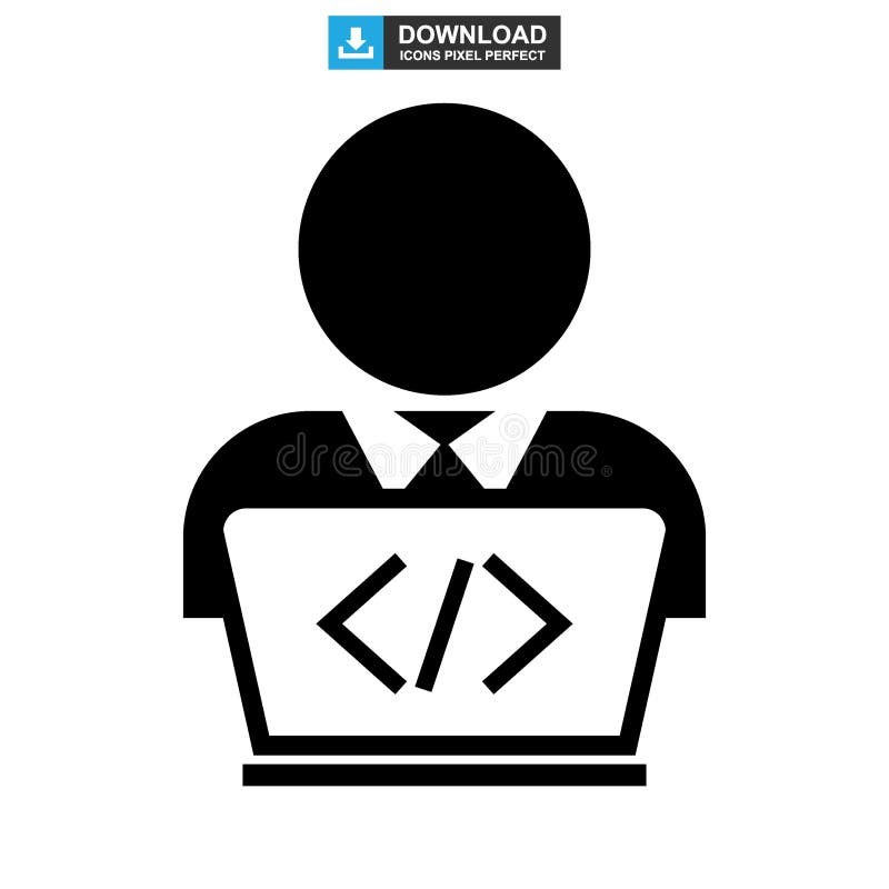 Programmer Icon or Logo Isolated Sign Symbol Vector Illustration Stock ...