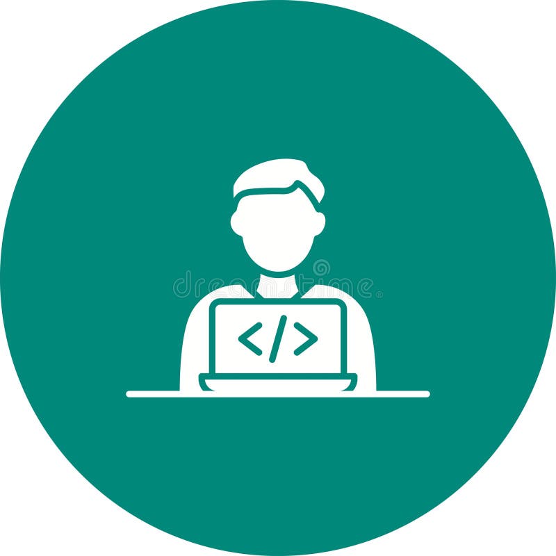 Programmer Icon Vector Image Stock Vector Illustration Of Symbol Programmer 304844803
