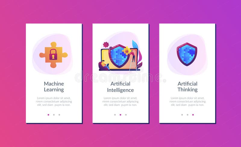 Firewall App Interface Template. Stock Vector - Illustration of ...