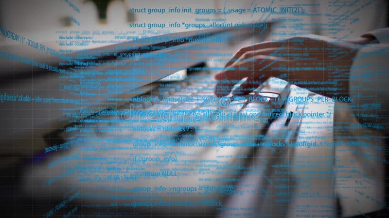 Code Programming And Computer Language With The Hands Of A Coder Or Programmer Typing On A
