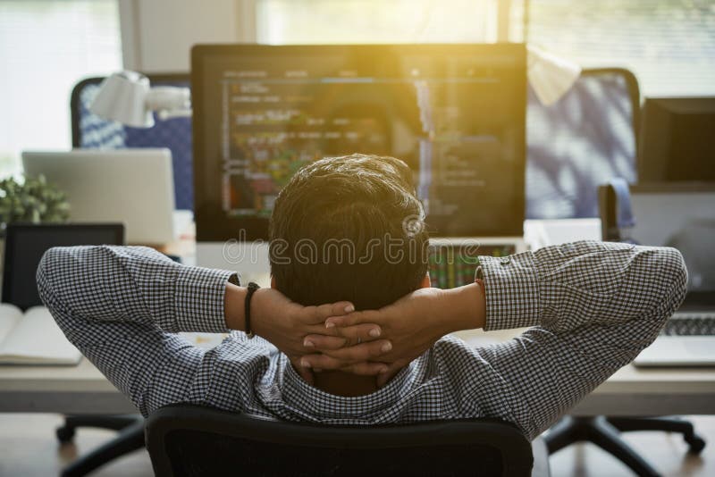 Proud of work stock image. Image of developer, engineer - 114804269