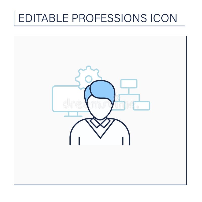 Computer Programmer Pictogram Stock Illustrations – 1,237 Computer ...