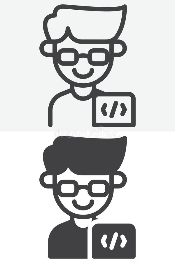 Programmer Symbol Icon Stock Illustrations – 12,597 Programmer Symbol ...