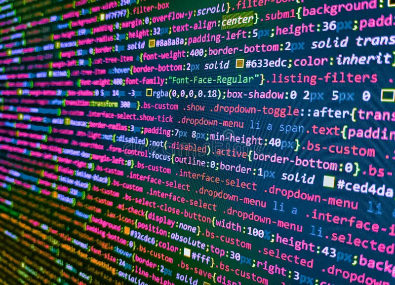 Computer science lesson. stock photo. Image of education - 122458512