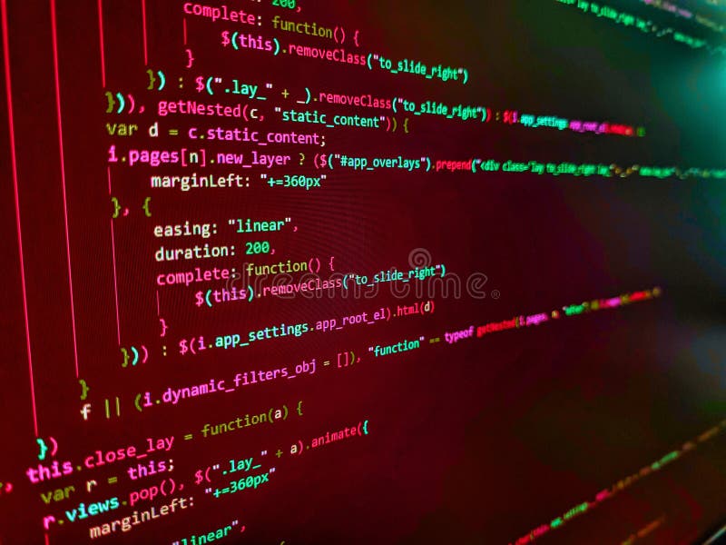 Programmer Occupation. Web or Application Development, Business and Technology Concept Stock ...