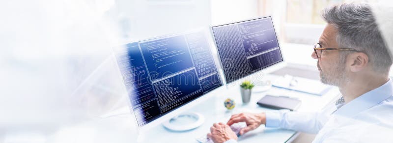 Programmer in Office Working Stock Photo - Image of male, copy: 219933020