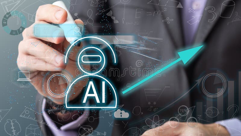 Programmer People Working Laptops or Smartphones with AI, Artificial ...